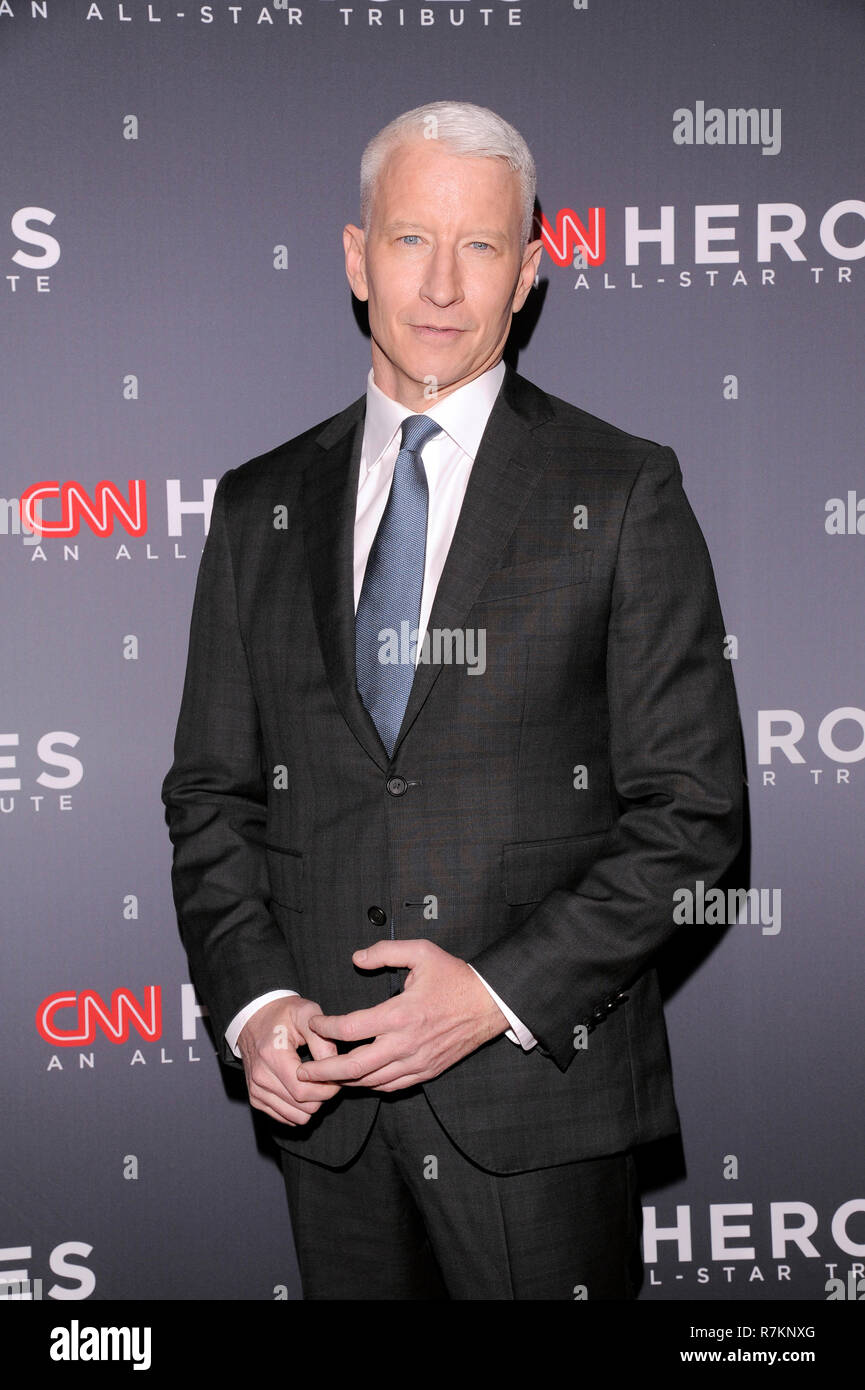 New York, USA. 9th Dec 2018. Anderson Cooper attends the 12th Annual CNN Heroes: An All-Star ...