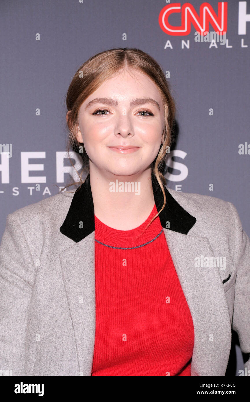 New York, USA. 9th Dec 2018. Elsie Fisher attends the 12th Annual CNN Heroes: An All-Star ...