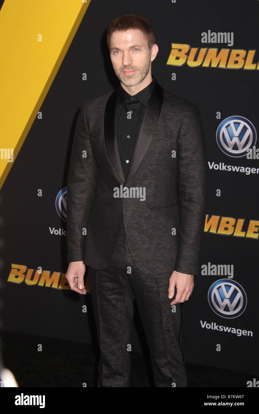 Travis Knight 12/09/2018 The Global Premiere of "Bumblebee" held at TCL ...
