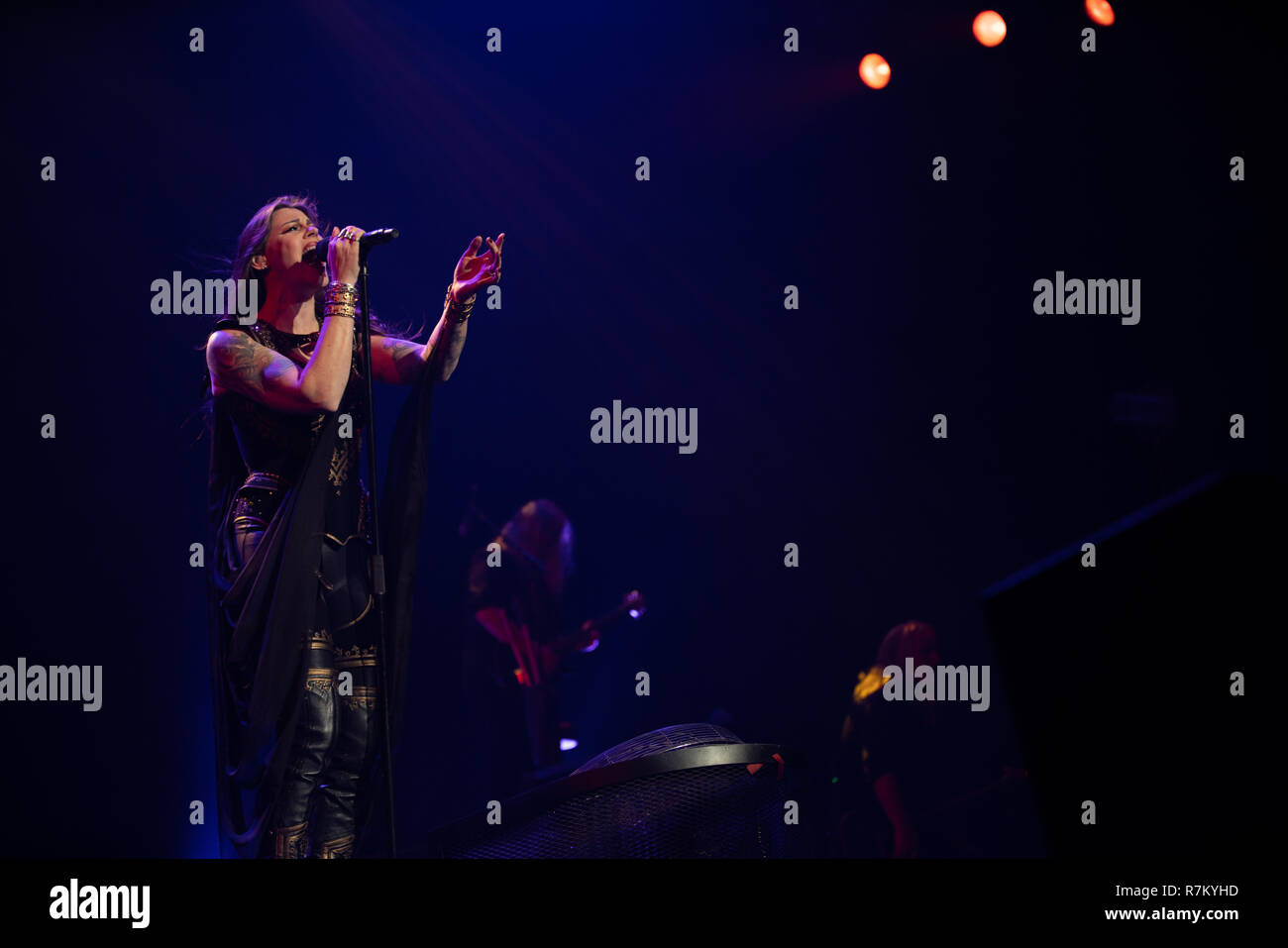 Birmingham, United Kingdom, 10 December 2018. Lead Singer FLOOR JANSEN ...