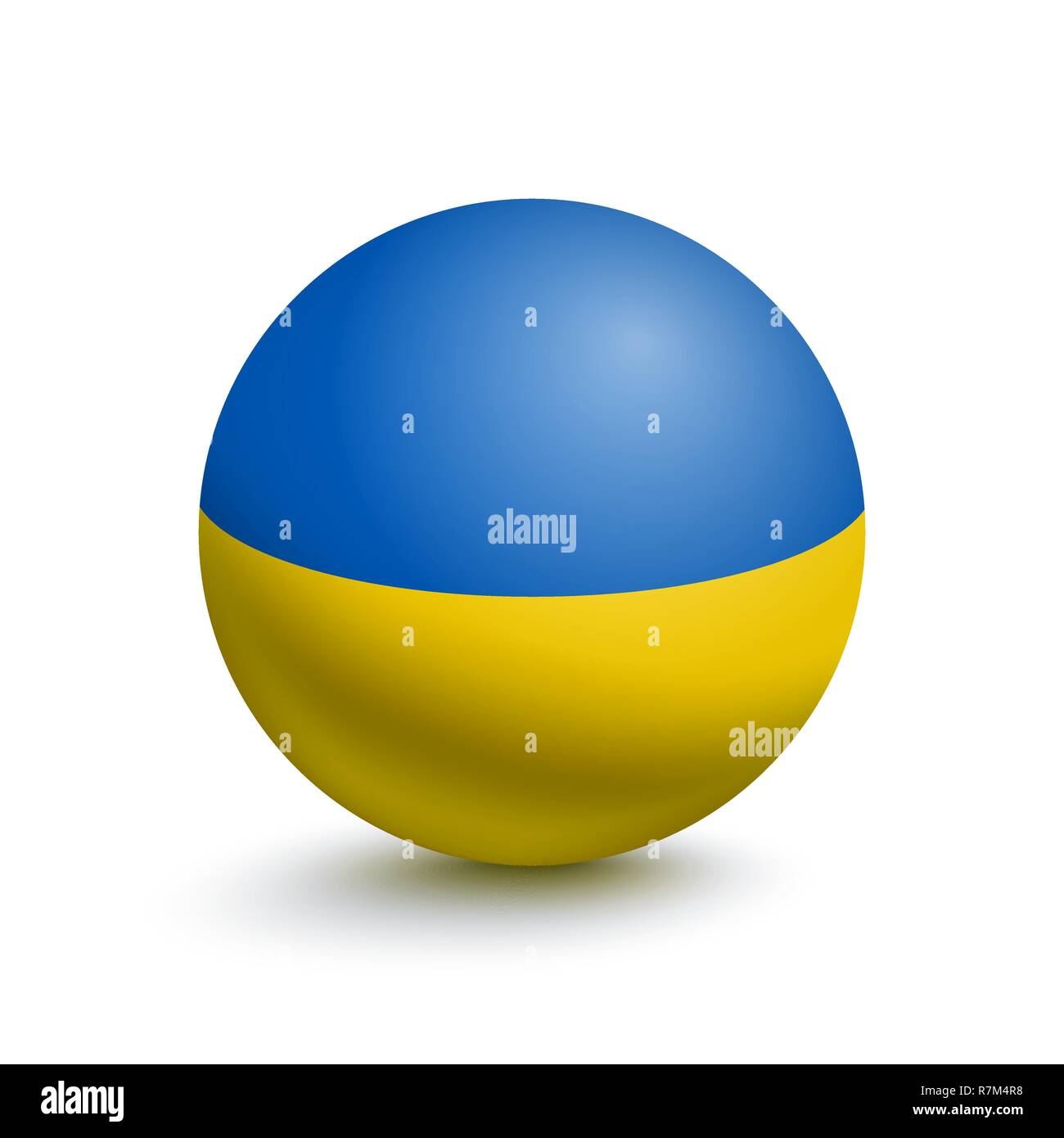 Flag of Ukraine in the form of a ball Stock Vector Image & Art - Alamy