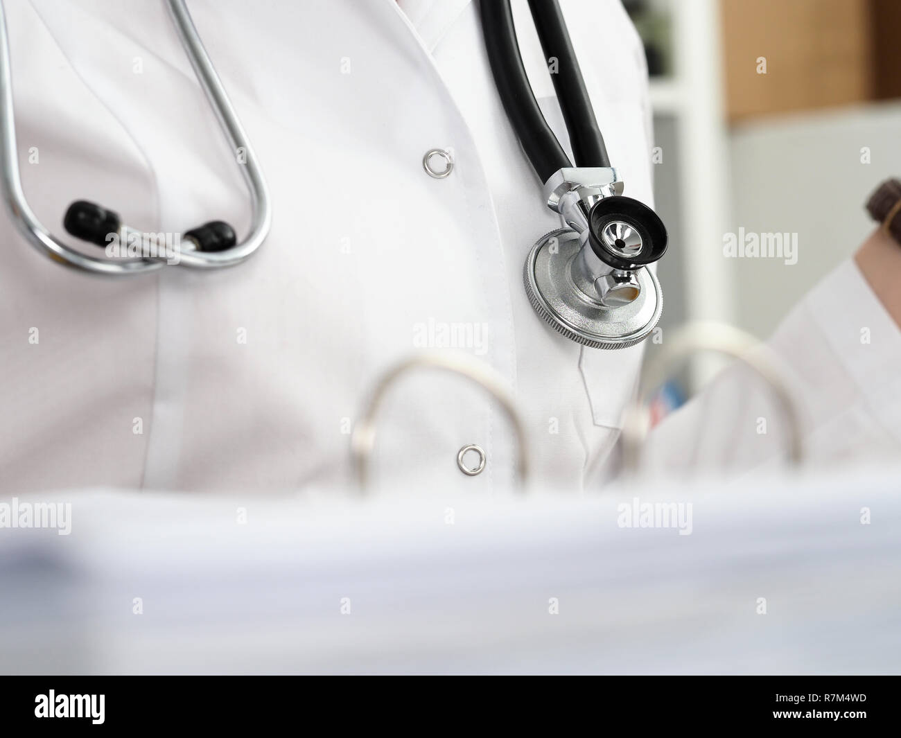 Stethoscope examination chest hi-res stock photography and images - Alamy