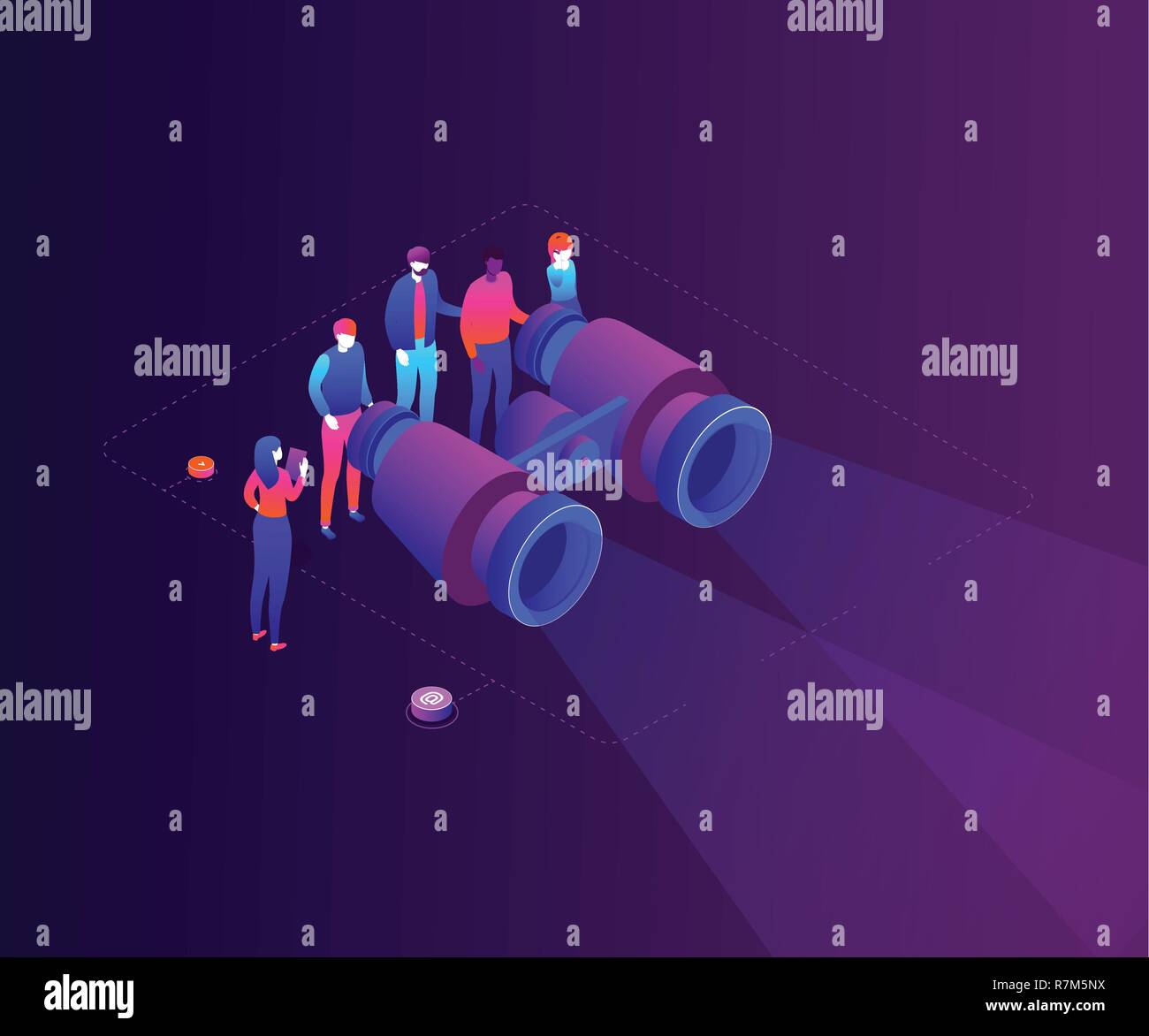 Business strategy - modern colorful isometric vector illustration Stock ...