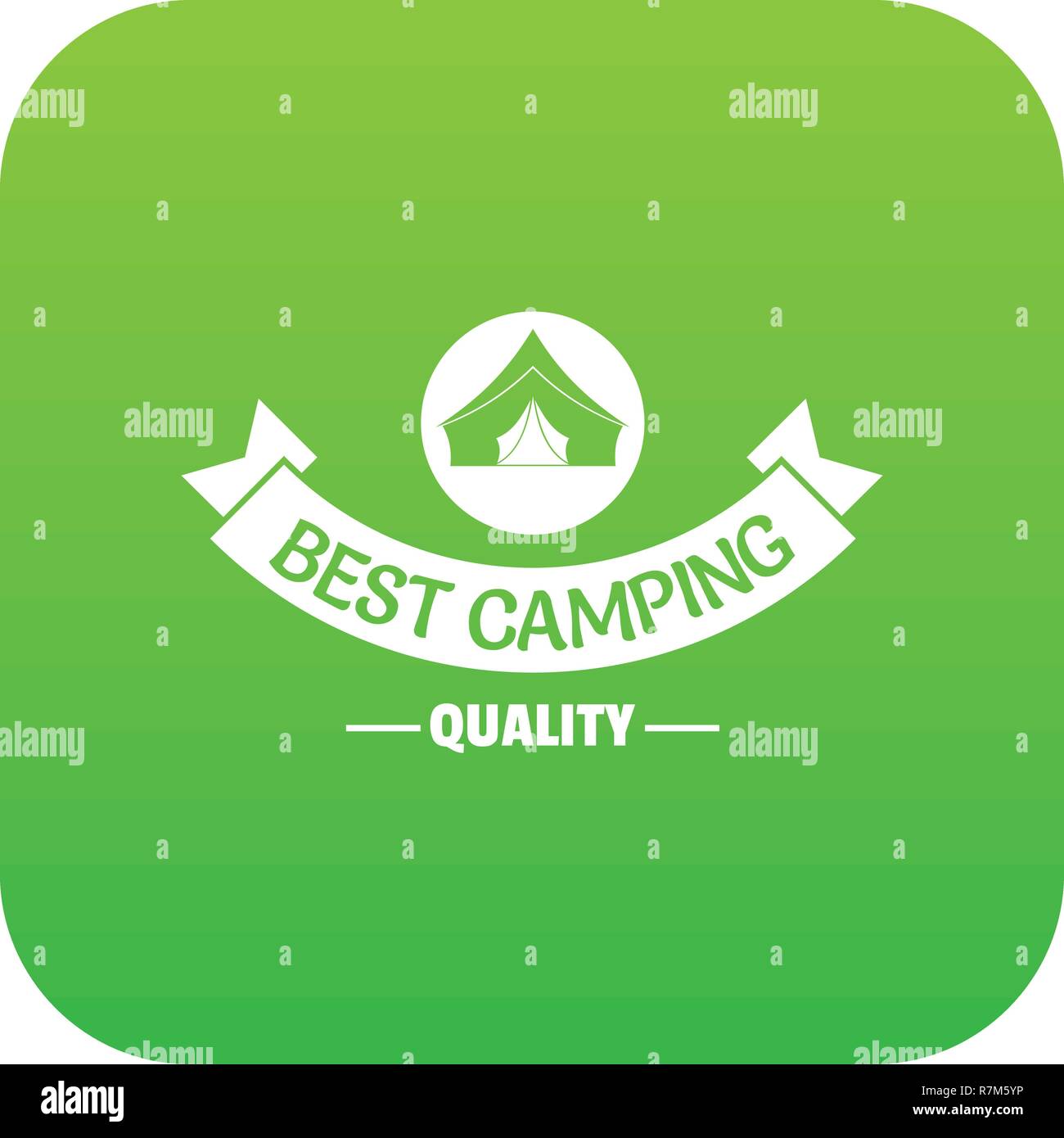 Best quality camp icon green vector Stock Vector Image & Art - Alamy