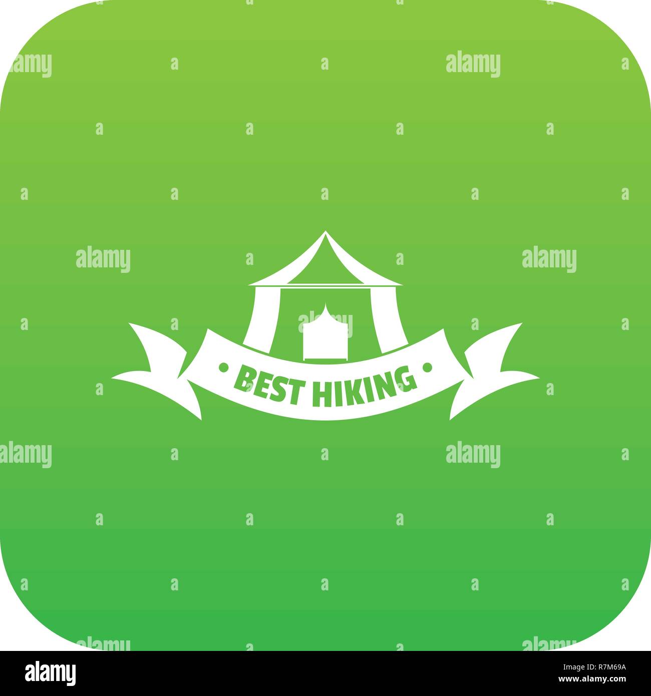 Best hiking icon green vector Stock Vector Image & Art - Alamy