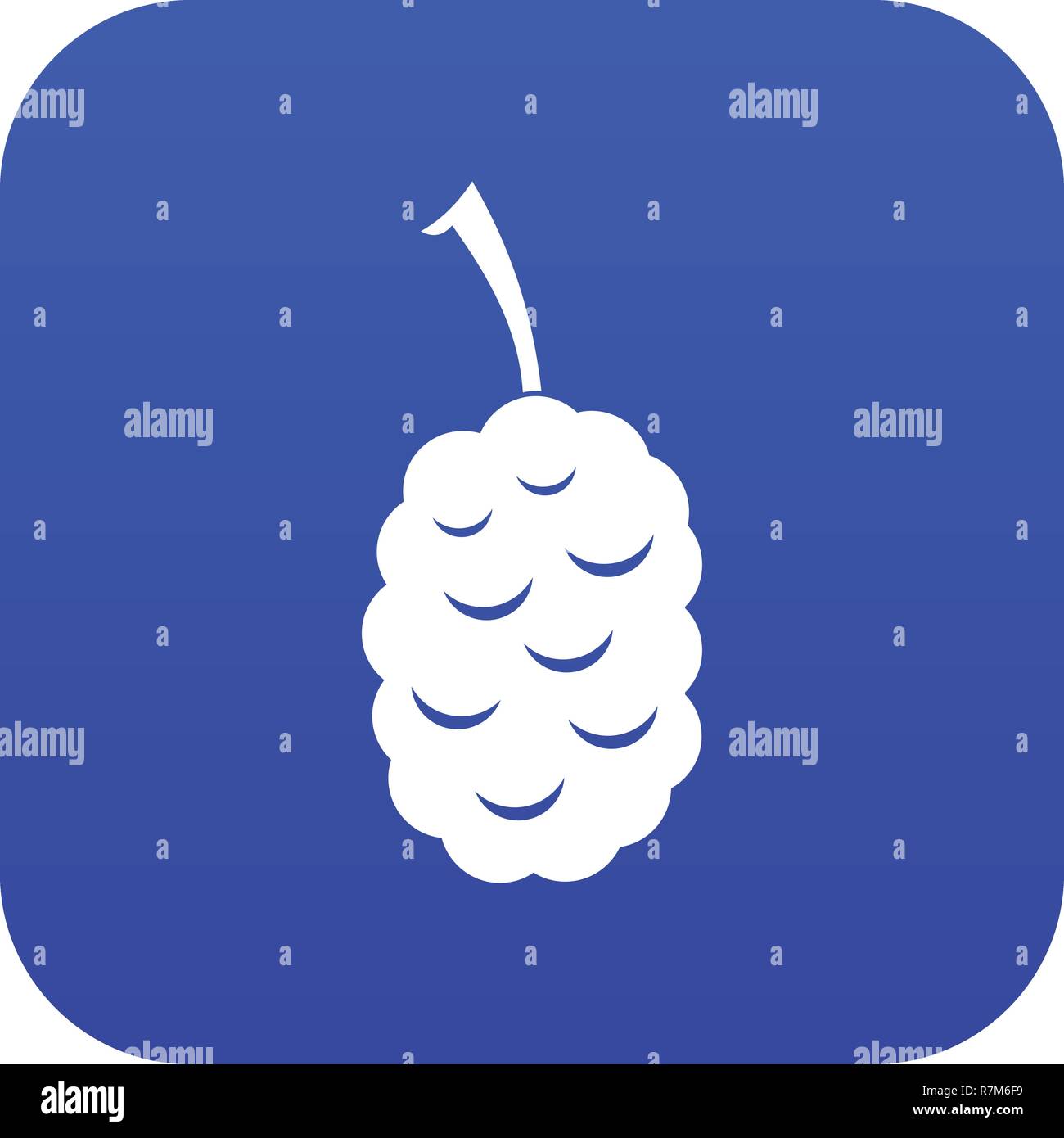 Fruit of mulberry icon digital blue Stock Vector Image & Art - Alamy