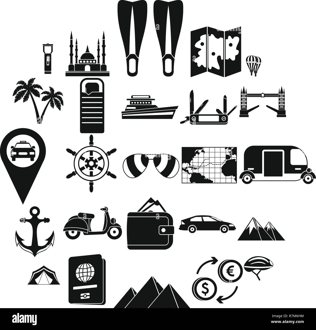 Cityscape icons set, simple style Stock Vector Image & Art - Alamy