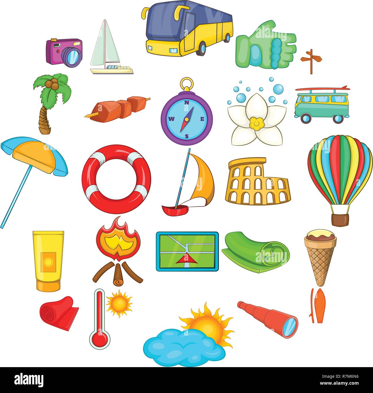 All included icons set, cartoon style Stock Vector Image & Art - Alamy