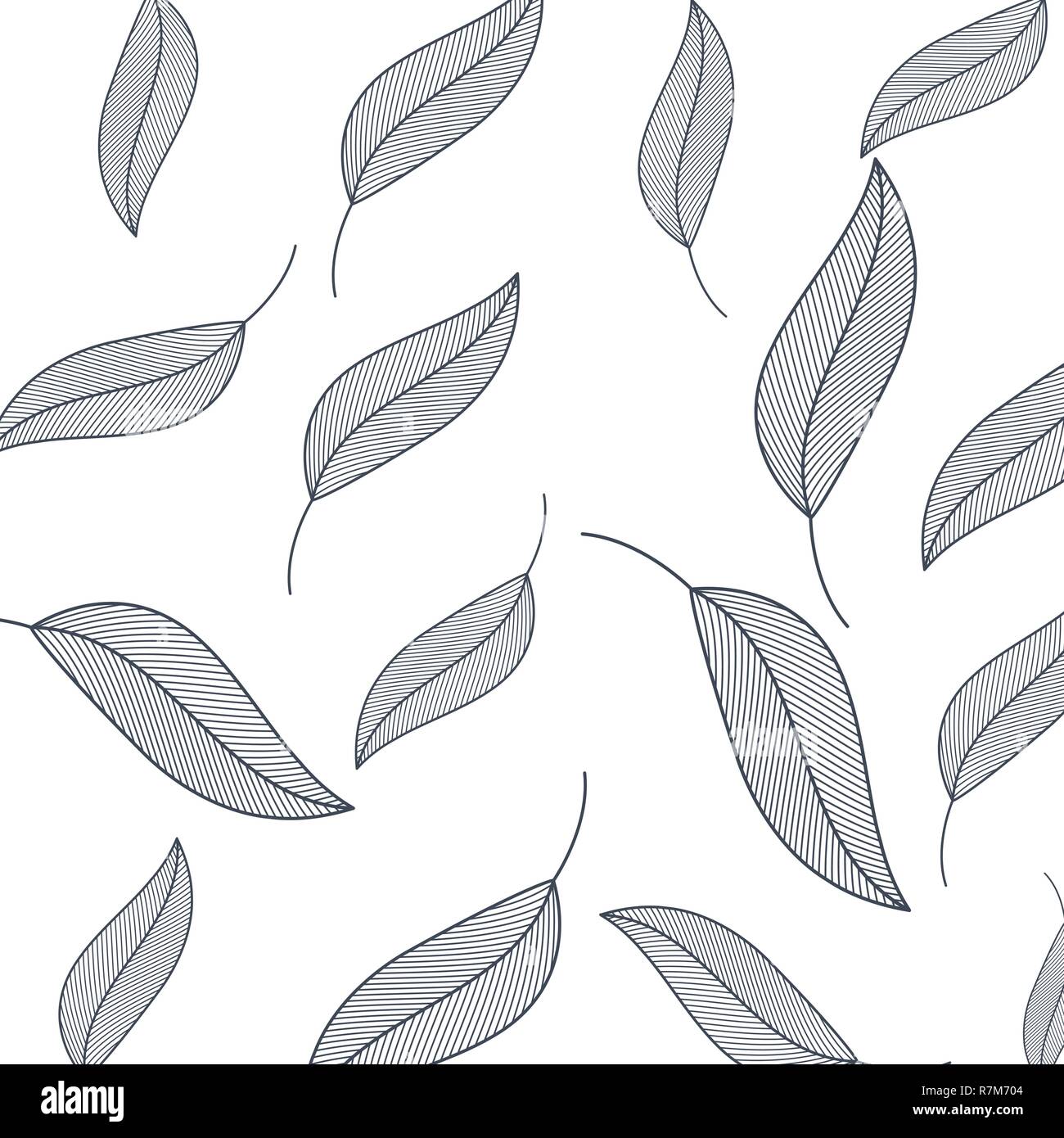 leaf pattern isolated icon Stock Vector Image & Art - Alamy