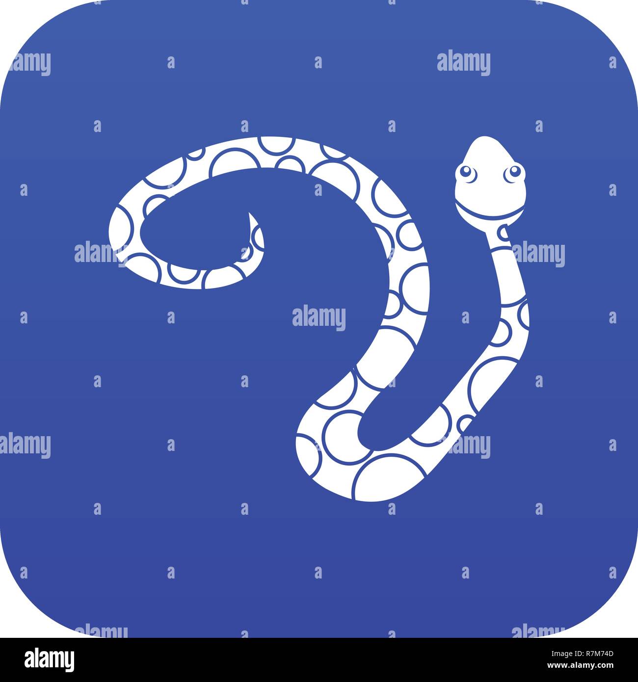 Spotted snake icon digital blue Stock Vector Image & Art - Alamy