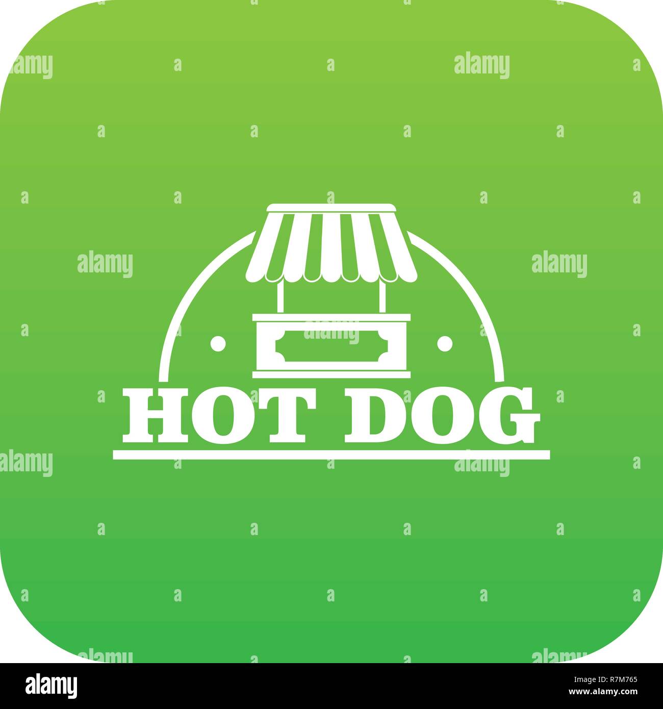 Stall icon green vector Stock Vector Image & Art - Alamy