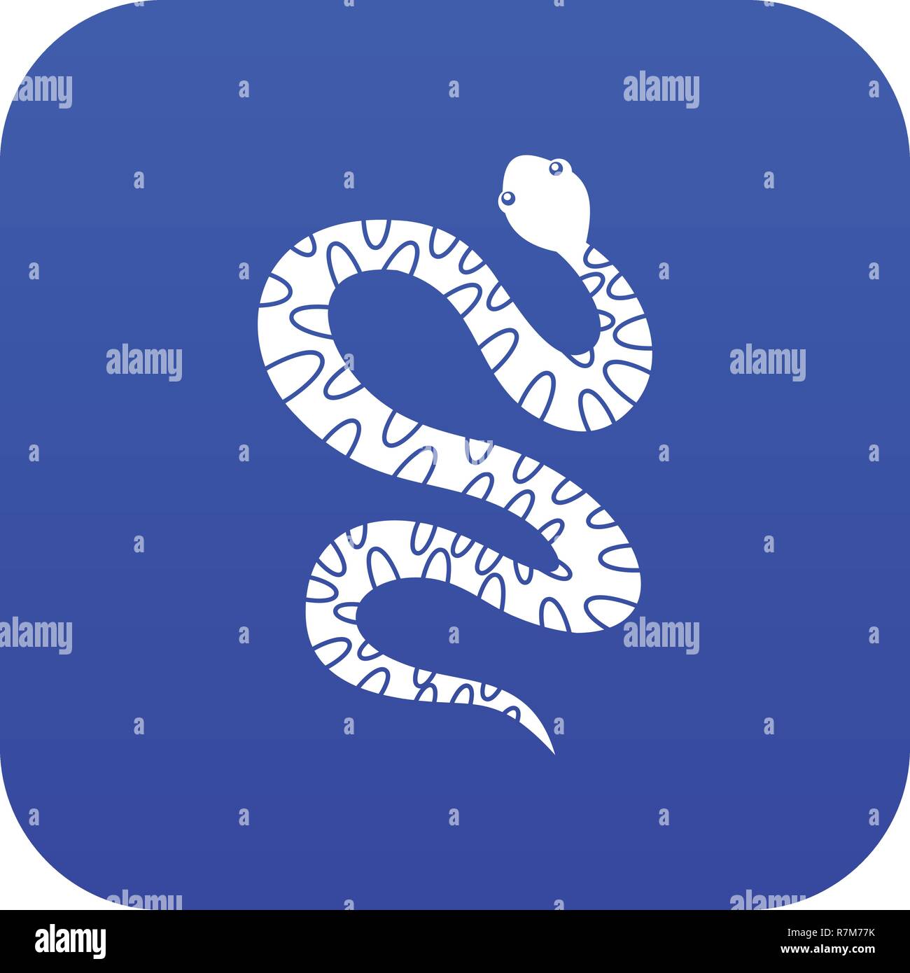 Black writhing snake icon digital blue Stock Vector Image & Art - Alamy