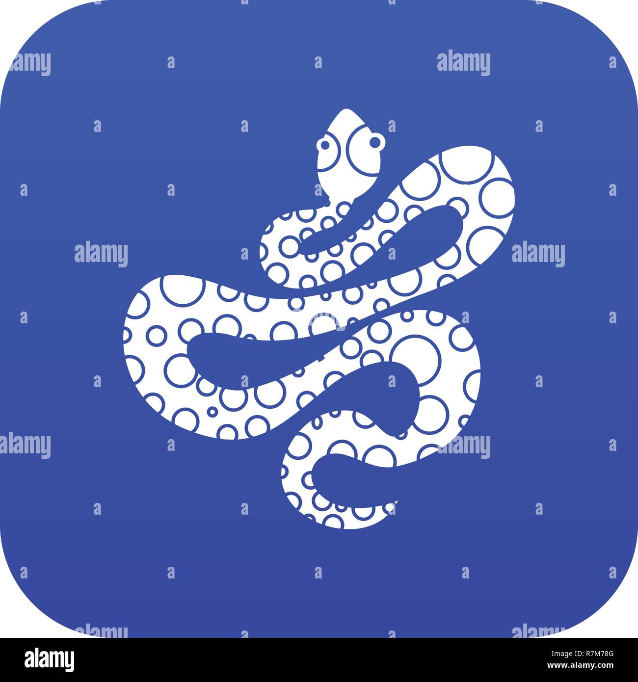 Black dotted snake icon digital blue Stock Vector Image & Art - Alamy