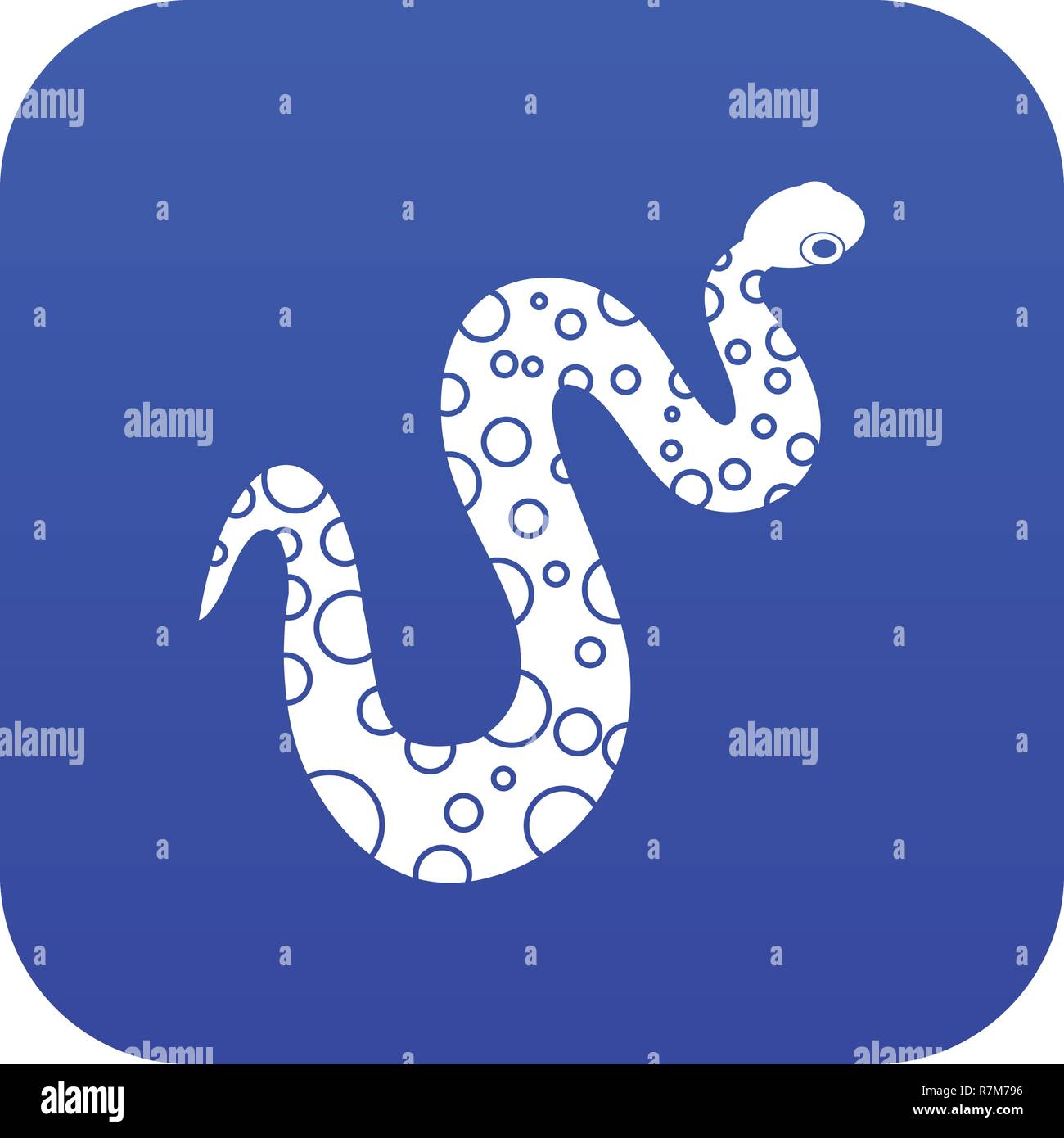 Dotted snake icon digital blue Stock Vector Image & Art - Alamy