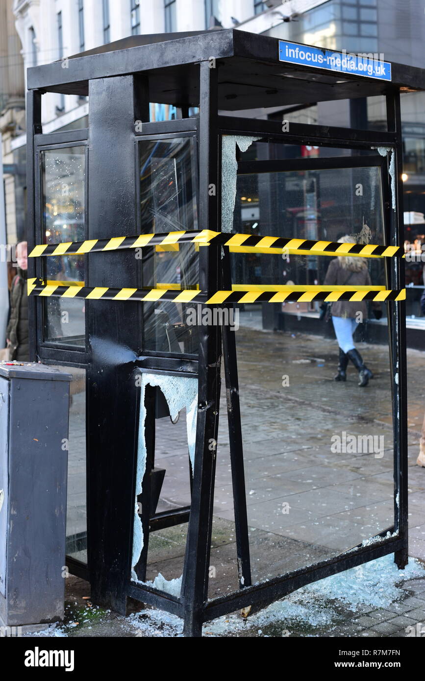 Destroyed public telephone box hi-res stock photography and images - Alamy