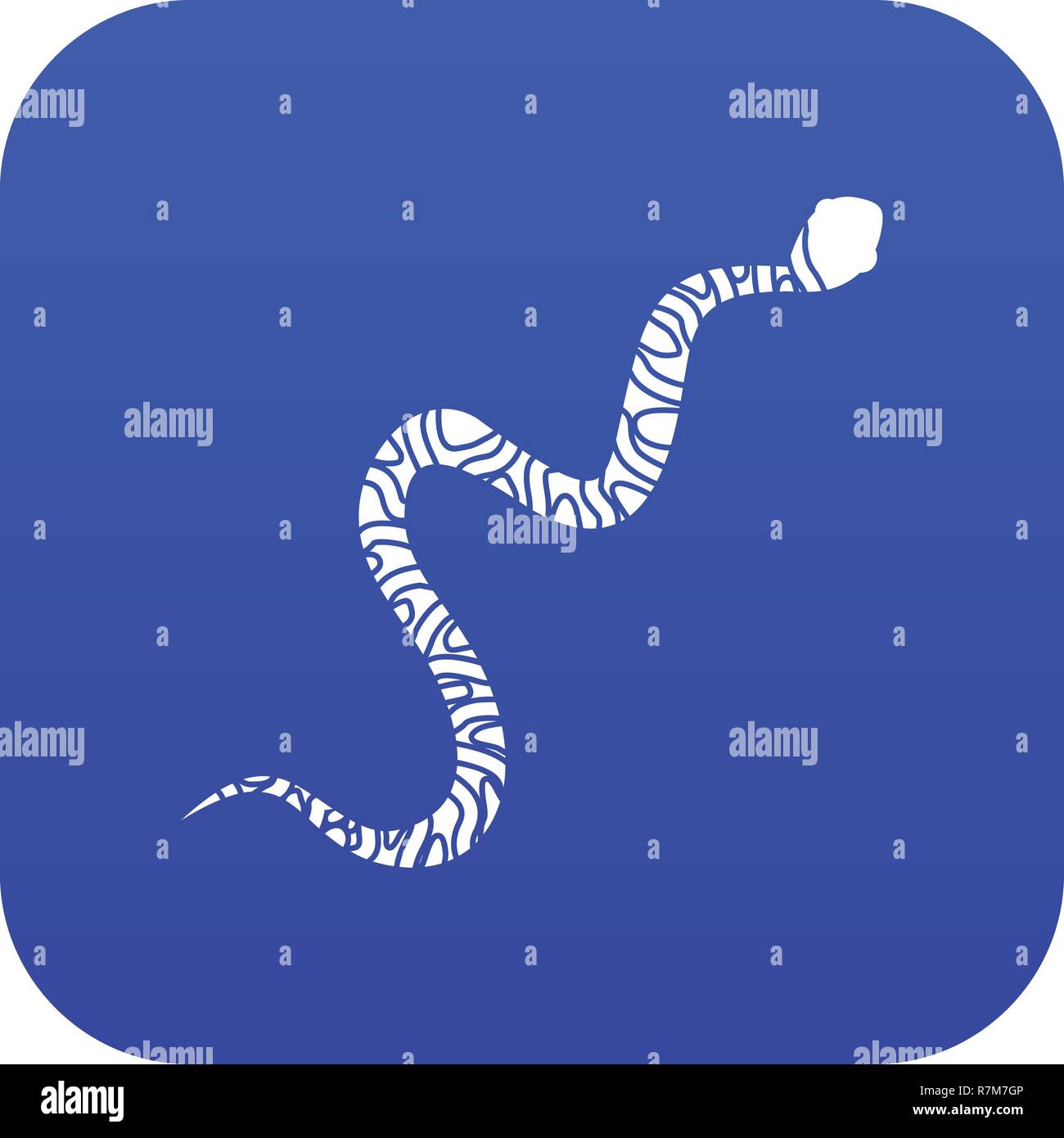 Snake wriggling icon digital blue Stock Vector Image & Art - Alamy