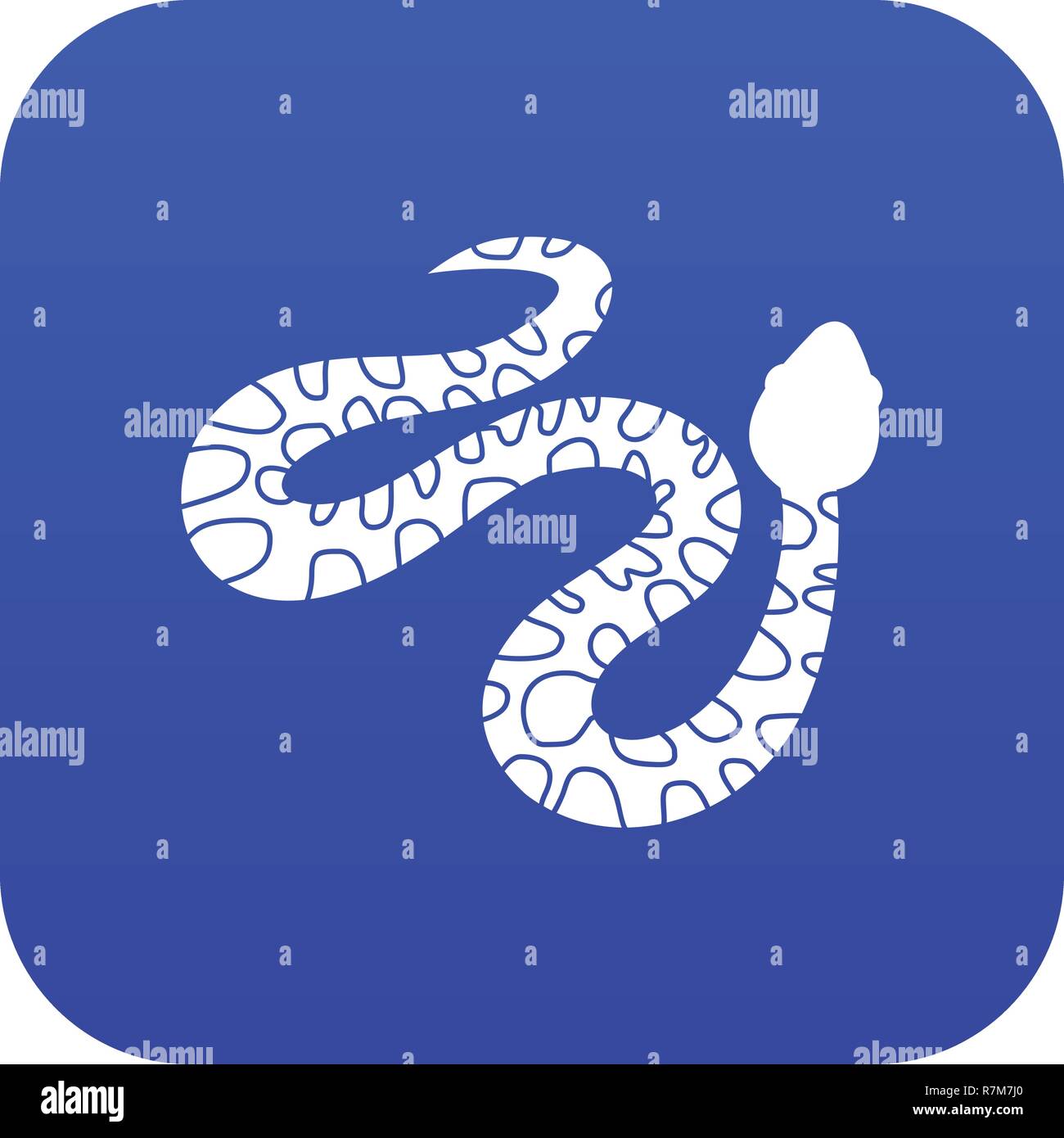 Spotted snake icon digital blue Stock Vector Image & Art - Alamy