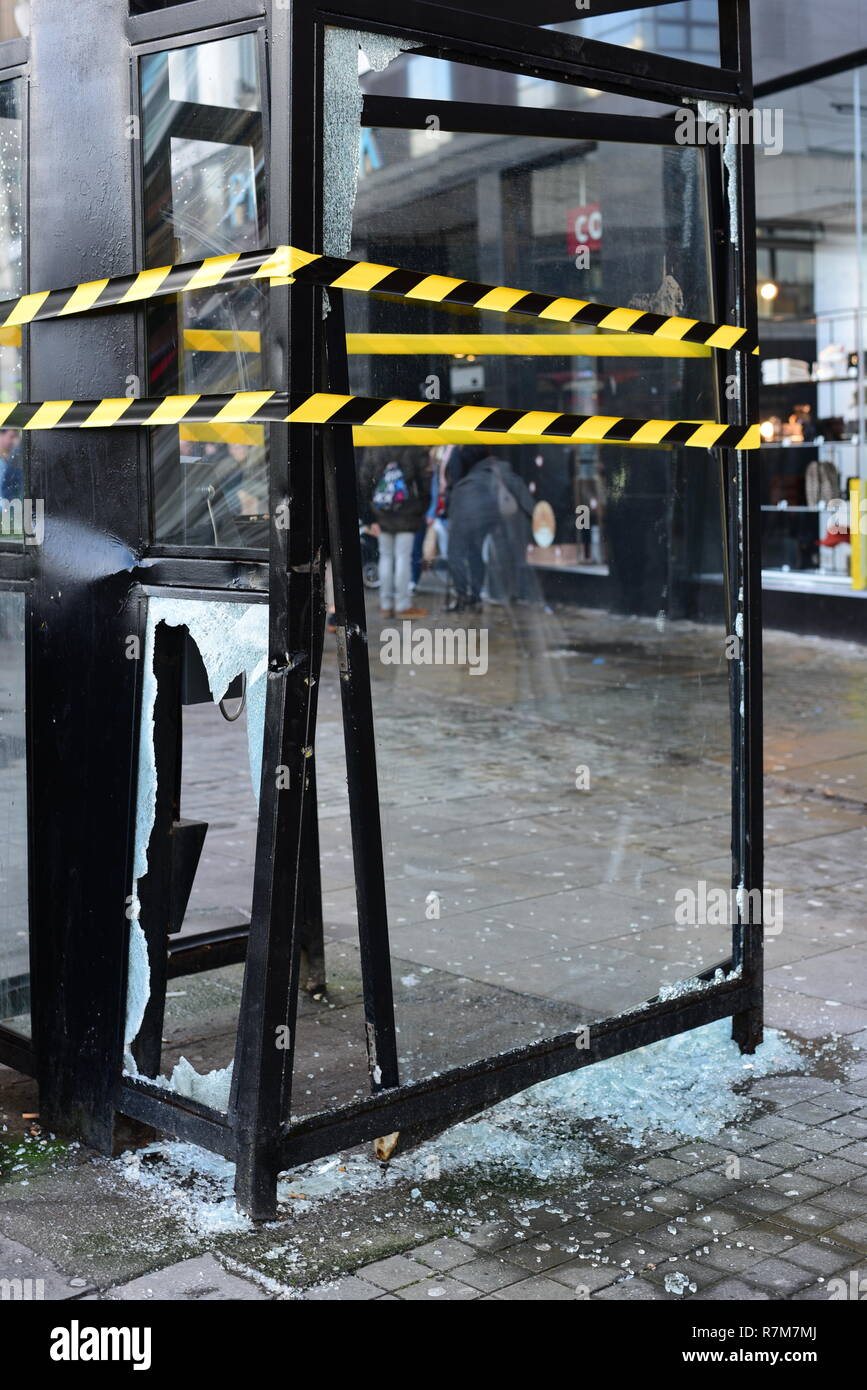Destroyed Public Telephone Box High Resolution Stock Photography and ...