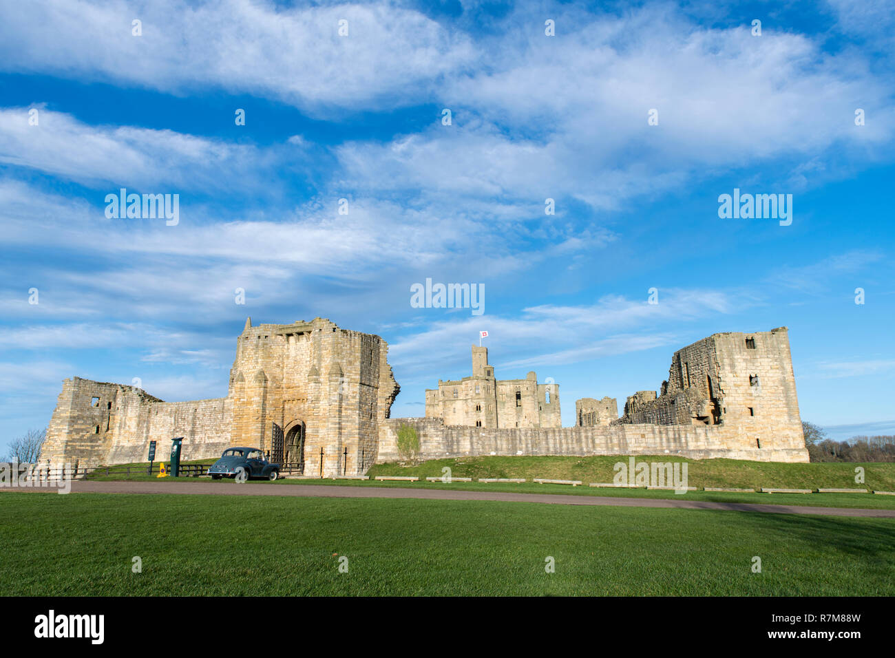 Warkworth Castle, Morpeth, Northumberland Stock Photo - Alamy