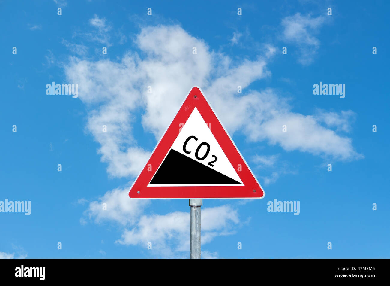 Co2 Warning sign Stock Photo - Alamy
