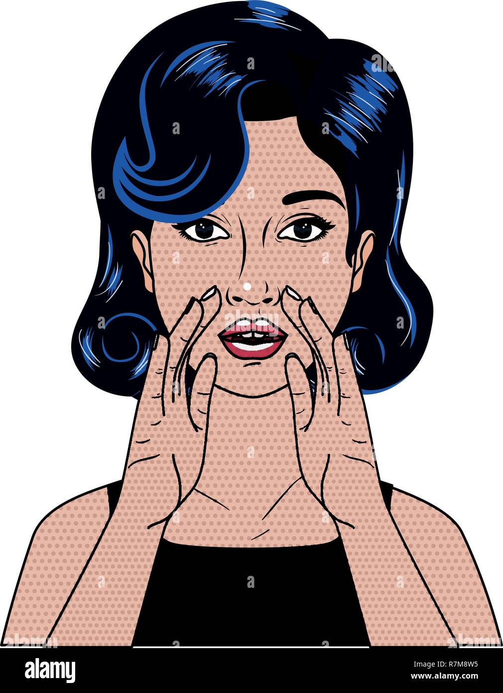 woman telling a secret avatar character Stock Vector Image & Art - Alamy