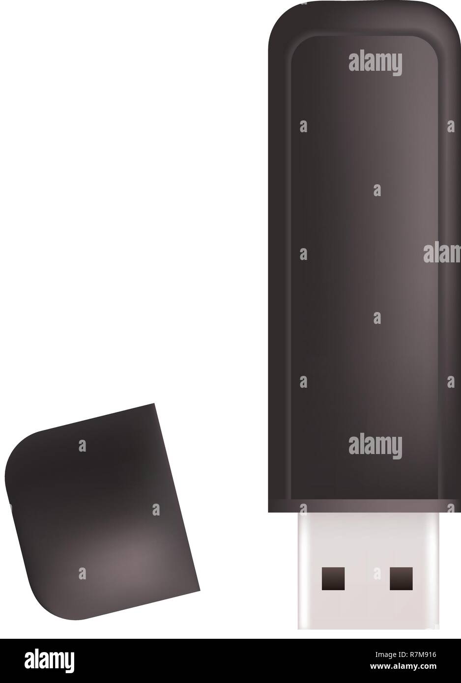 Usb flash icon, realistic style Stock Vector Image & Art - Alamy
