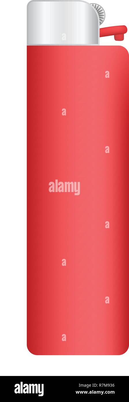 Red lighter icon, realistic style Stock Vector Image & Art - Alamy