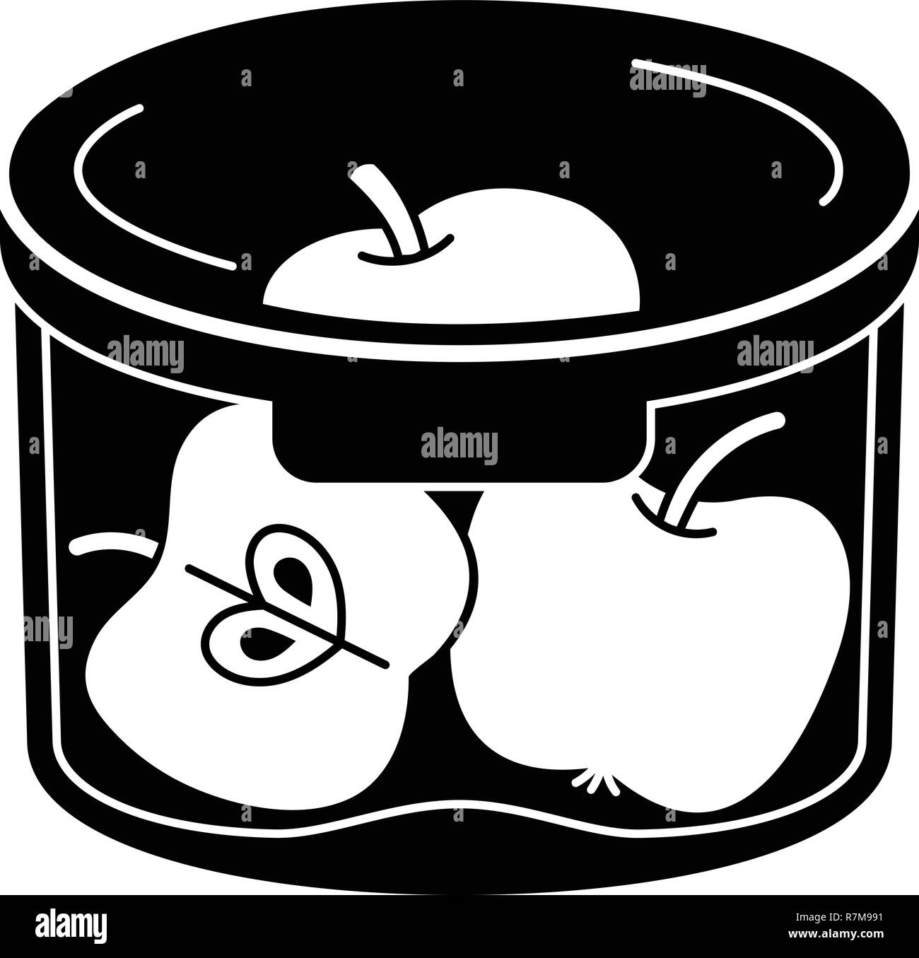 Simple lunchbox Black and White Stock Photos & Images - Alamy