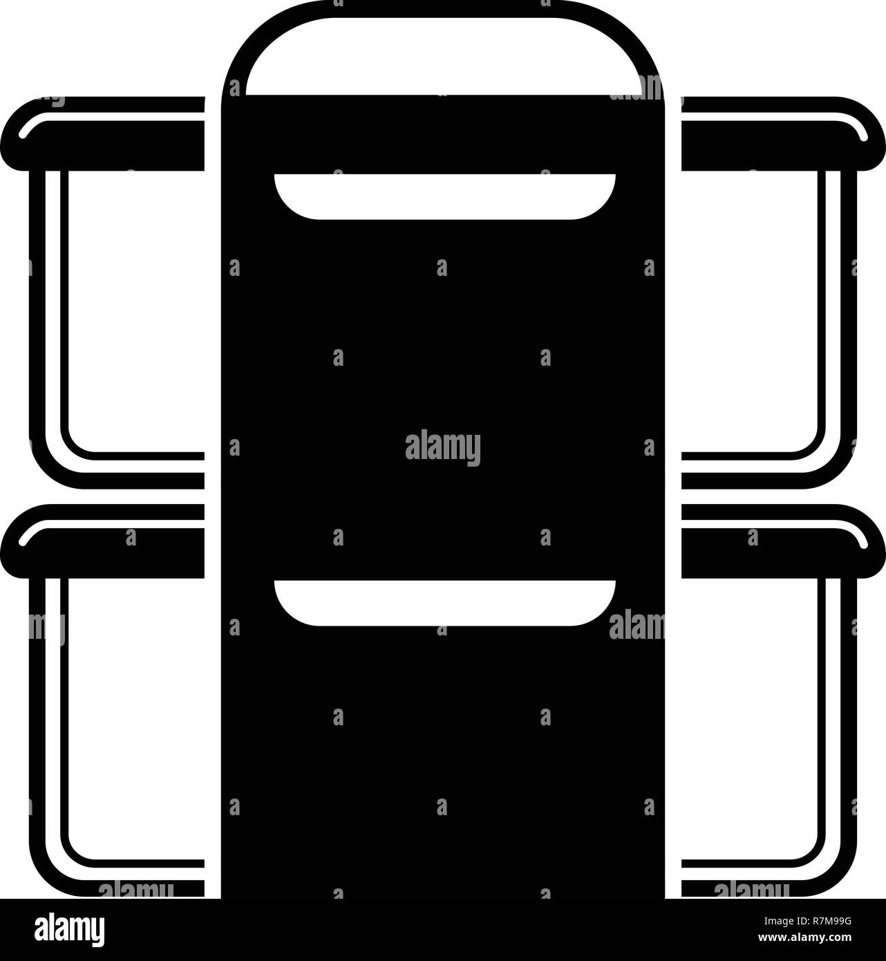 Plastic lunch boxes icon, simple style Stock Vector Image & Art - Alamy