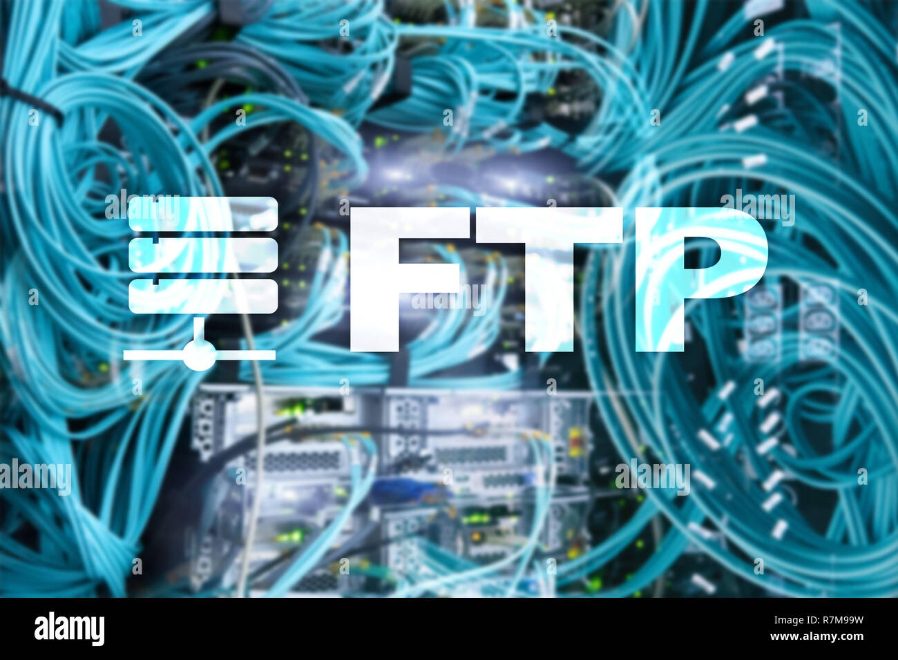 FTP - File transfer protocol. Internet and communication technology ...