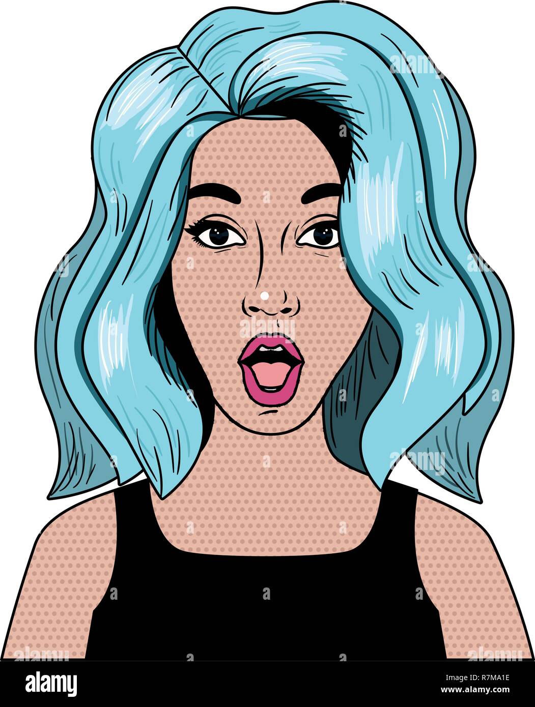 Surprise face Stock Vector Images - Alamy