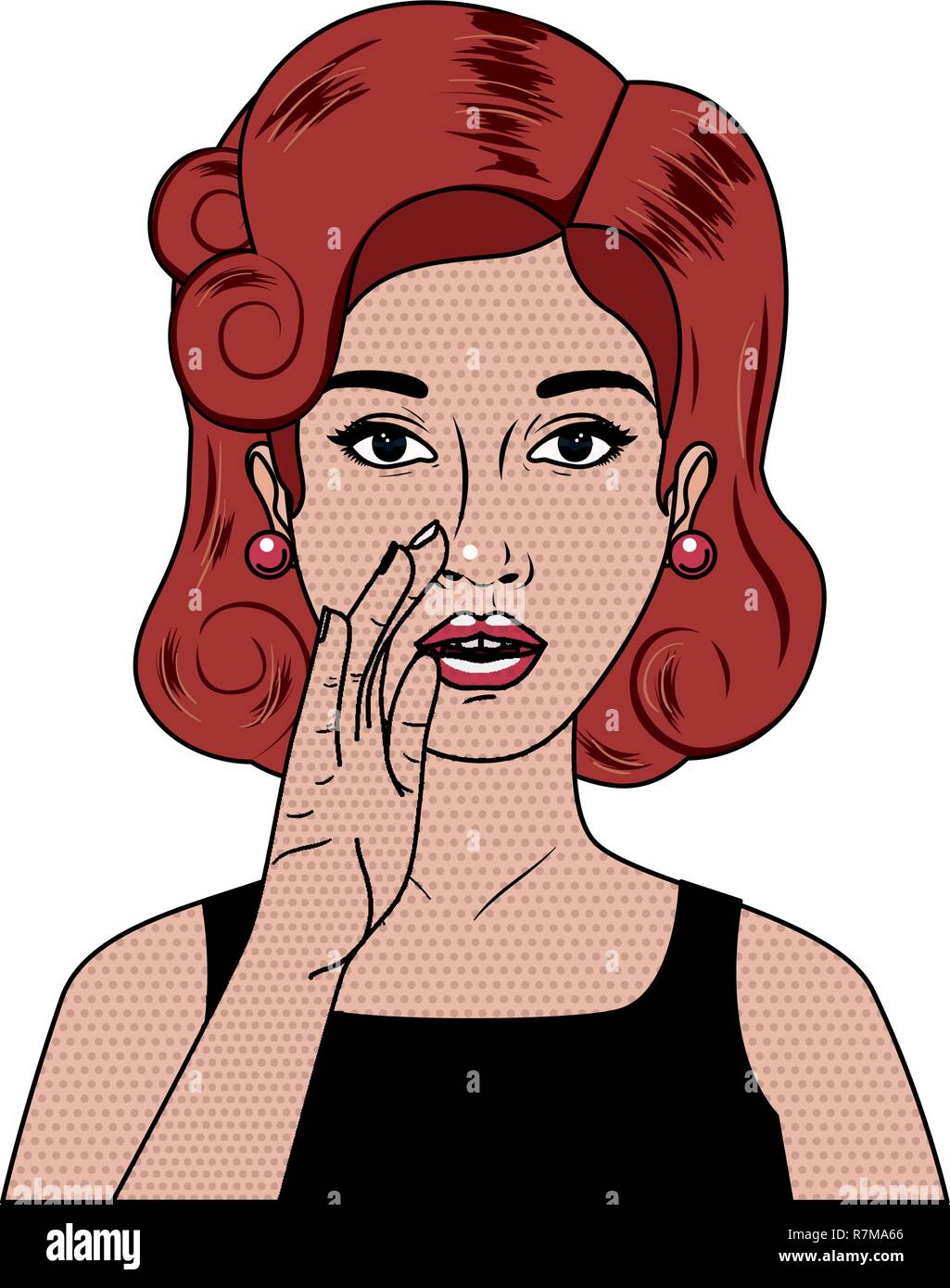 woman telling a secret avatar character Stock Vector Image & Art - Alamy