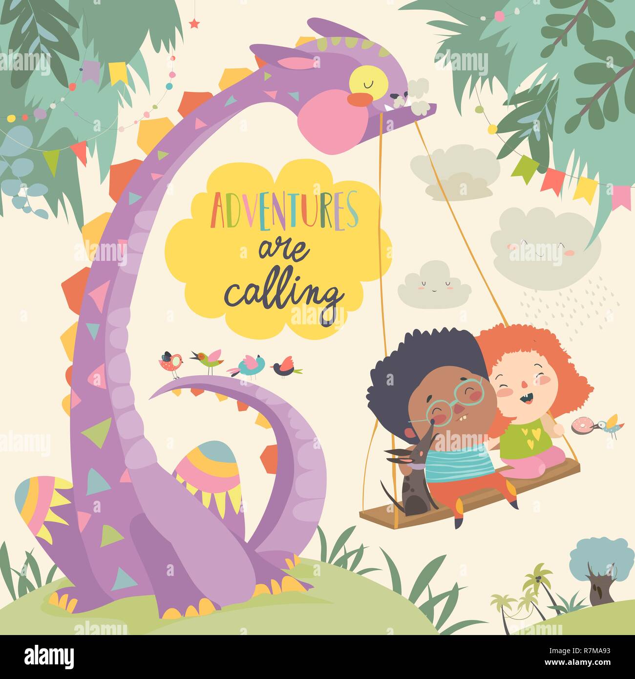 Child calling dog hi-res stock photography and images - Alamy