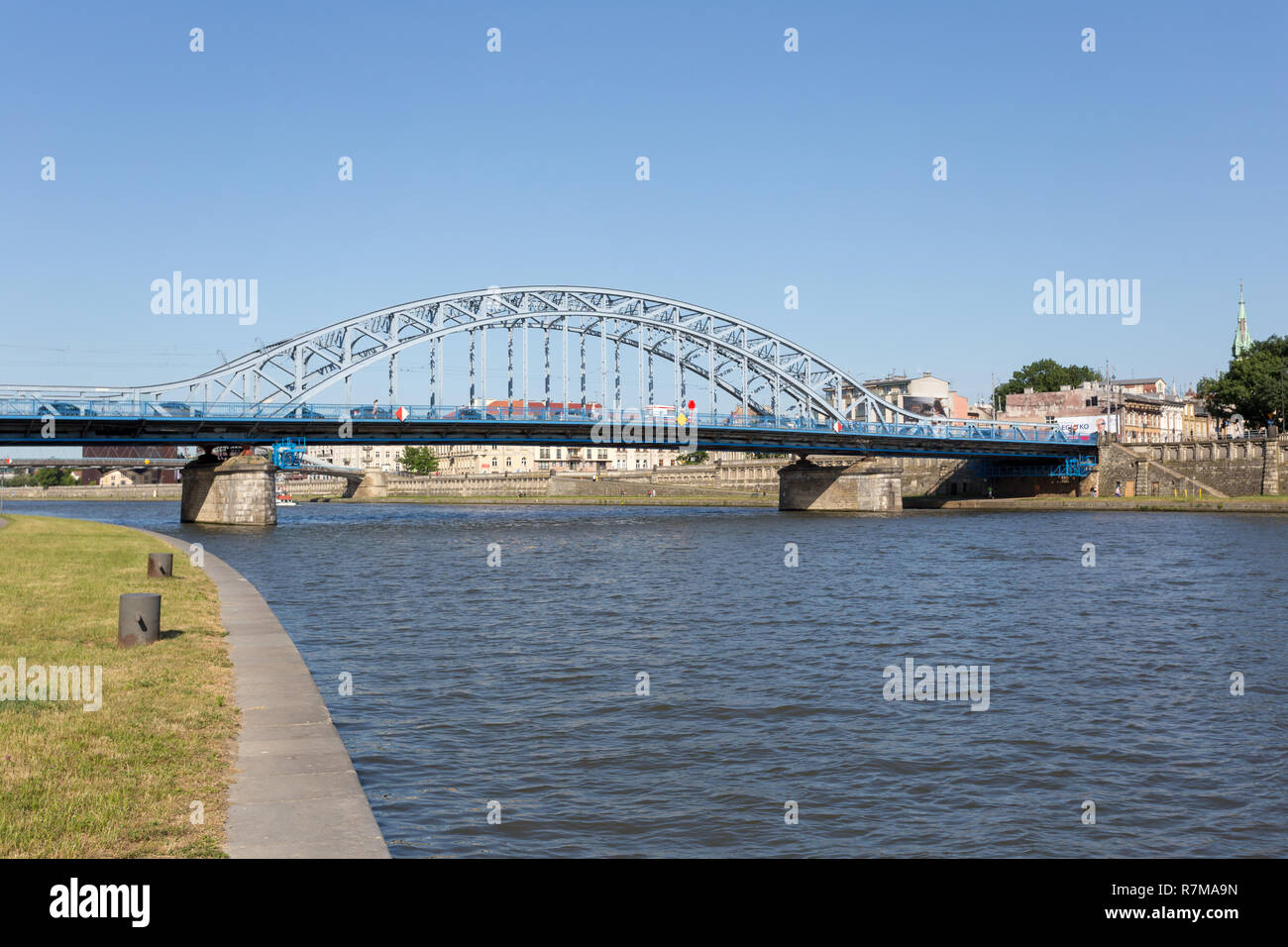 Jozef pilsudski bridge over wisla river hi-res stock photography and ...