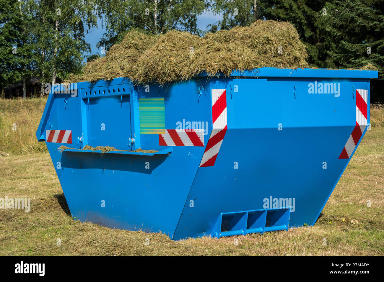 Container with green waste Stock Photo - Alamy