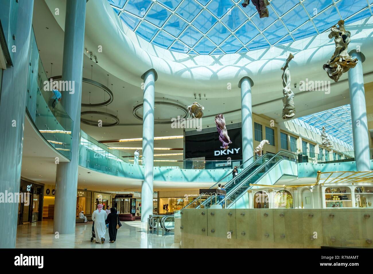 United Arab Emirates, Abu Dhabi, Yas island, Yas Mall shopping centre ...