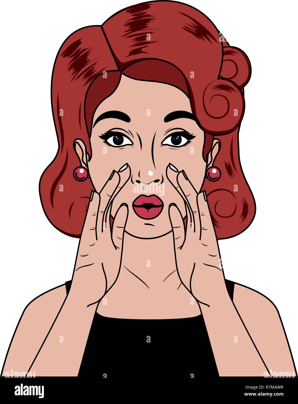 woman telling a secret avatar character Stock Vector Image & Art - Alamy