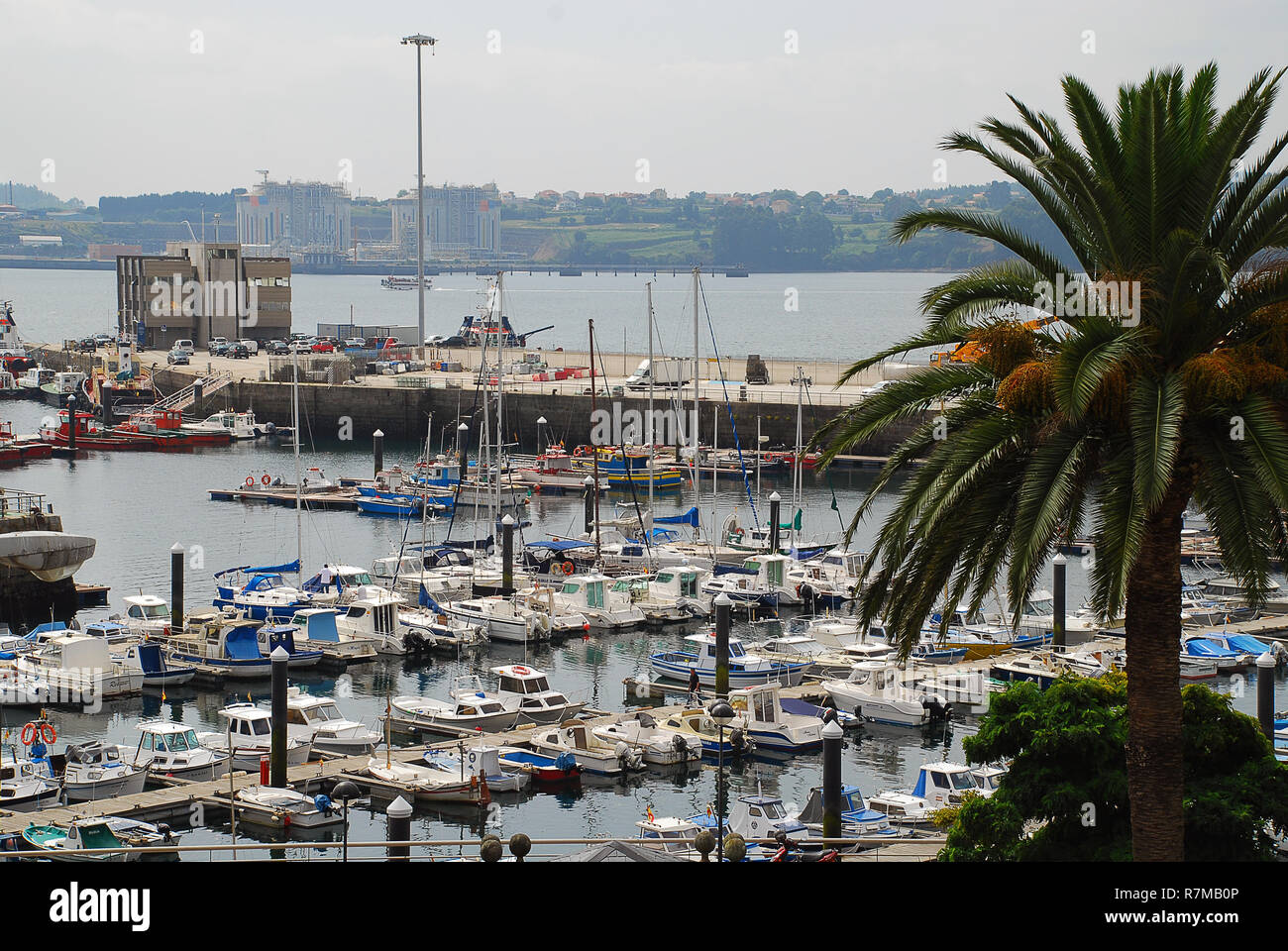 The harbor of Ferrol, a city in north-western Spain. The city was the ...