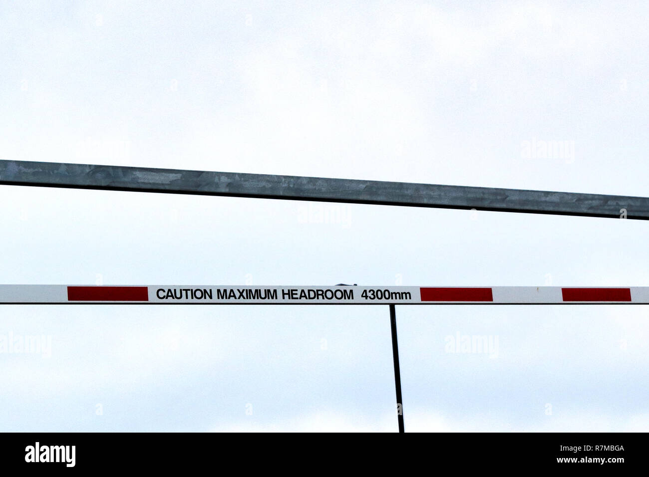 Red and white Caution Stock Photo - Alamy