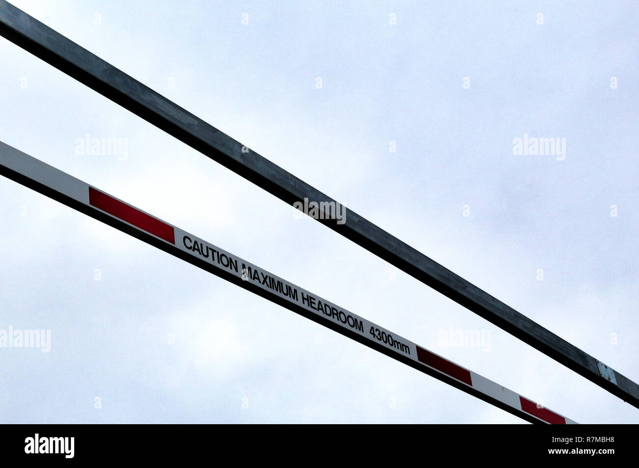 Red and white Caution Stock Photo - Alamy