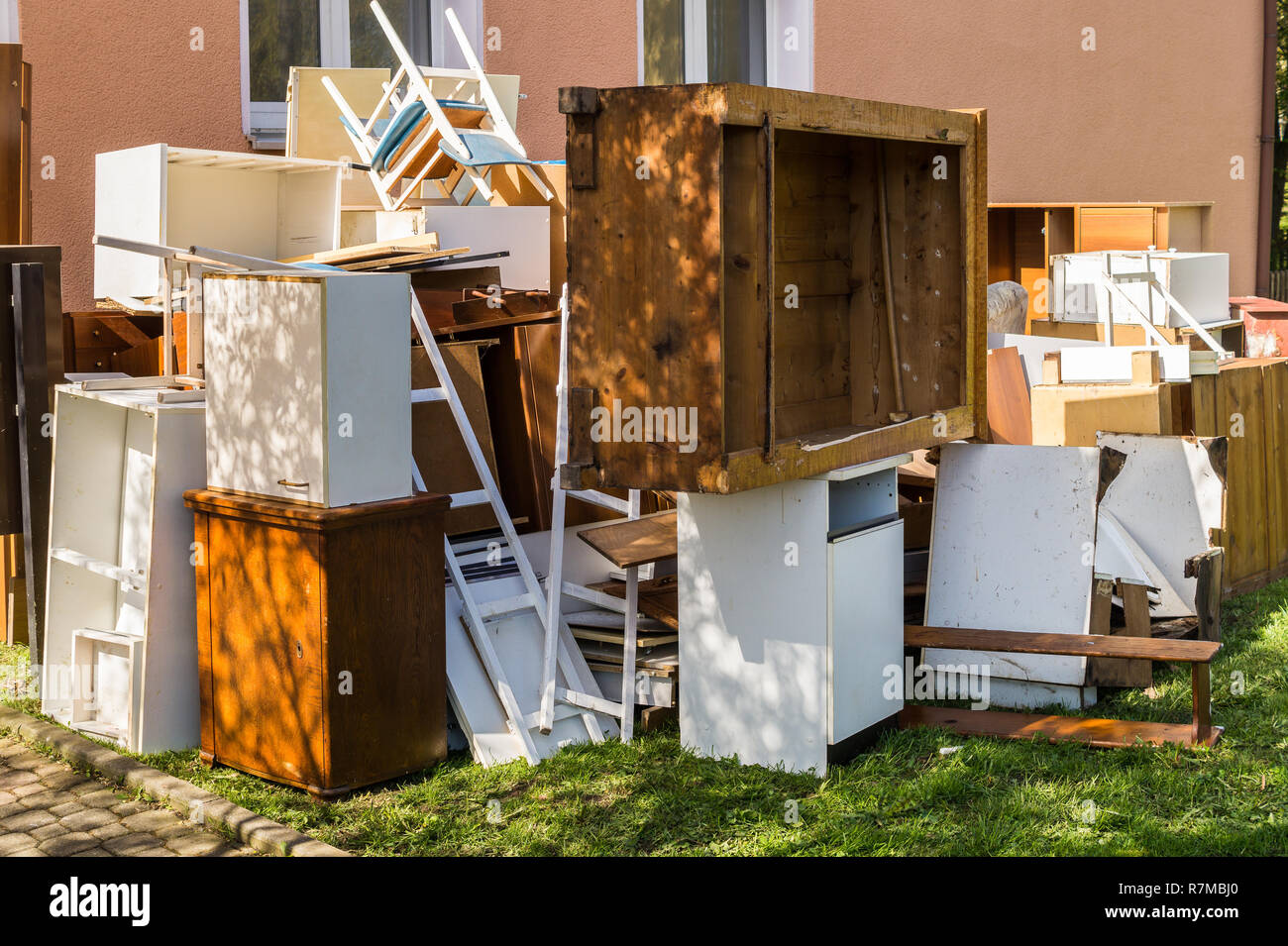 Bulky waste disposal Stock Photo - Alamy