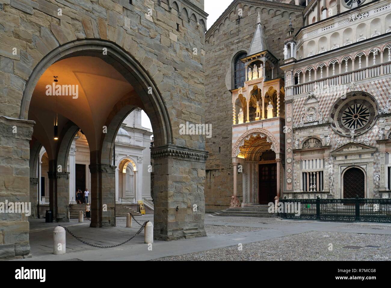Italy, Lombardy, Bergamo, the Citta Alta (upper citty), la Cappella ...