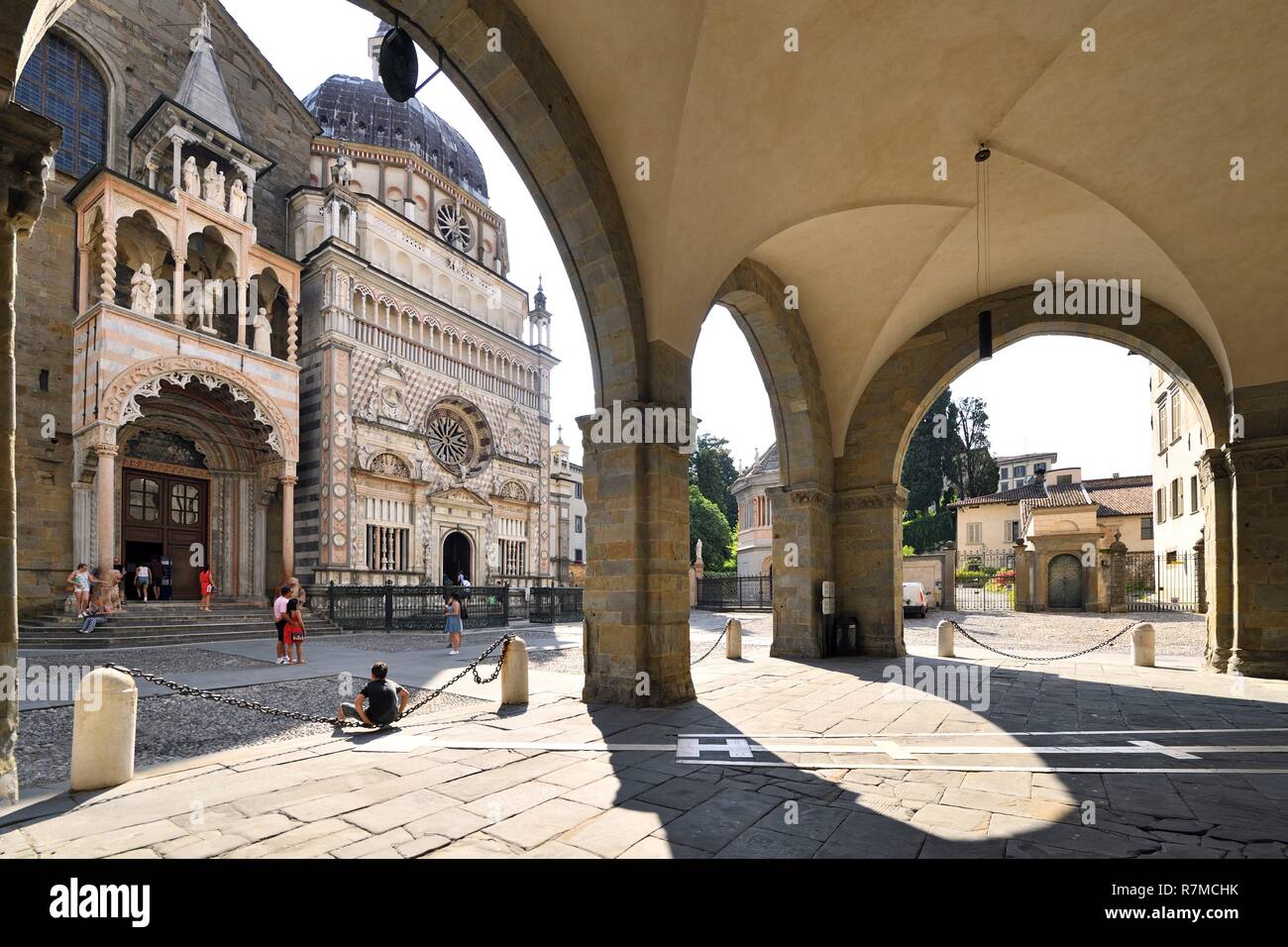 Italy, Lombardy, Bergamo, the Citta Alta (upper citty), la Cappella ...