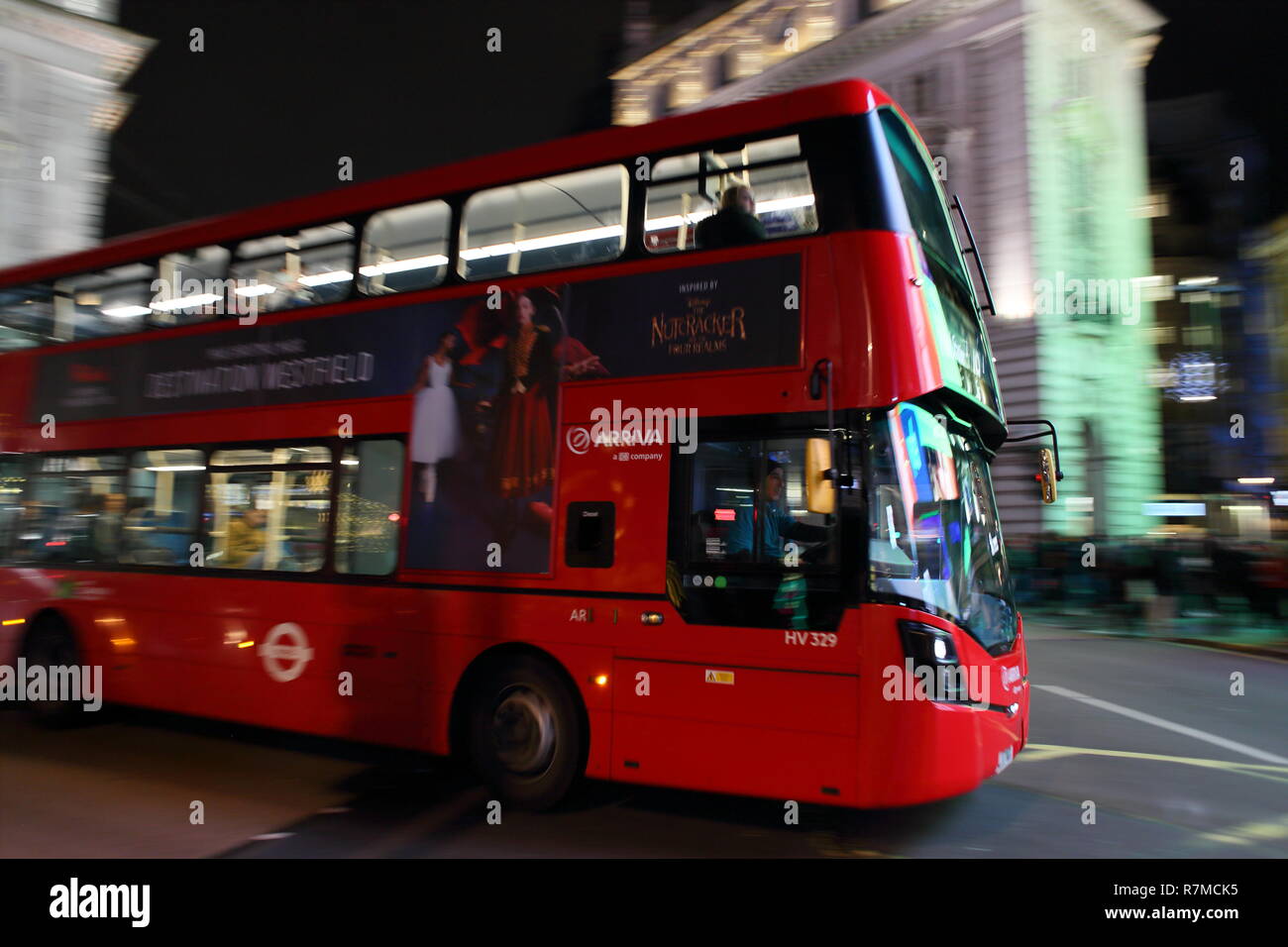 Red Double Decker Bus, Piccadilly, London, England, UK Stock Photo - Alamy