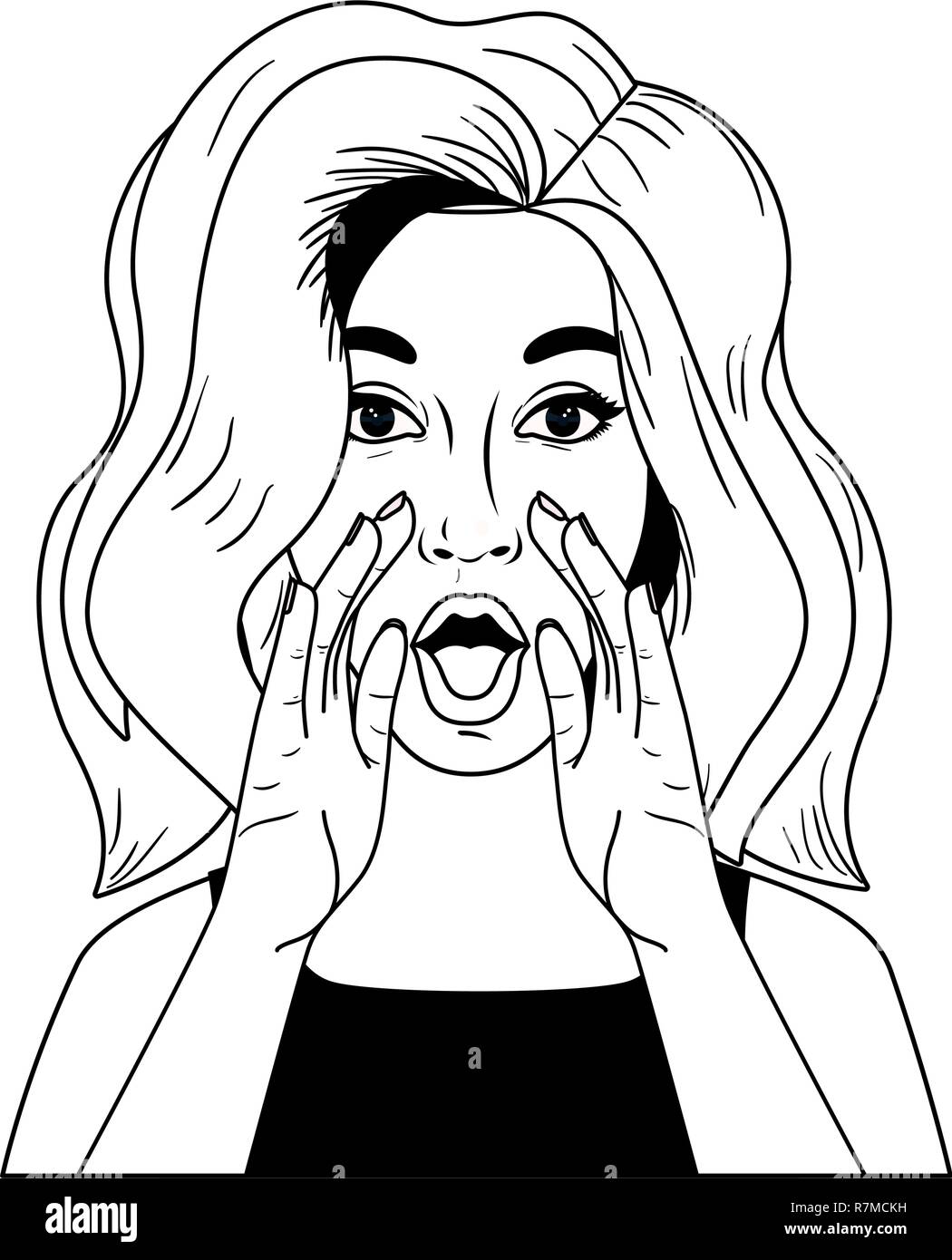 woman telling a secret avatar character Stock Vector Image & Art - Alamy