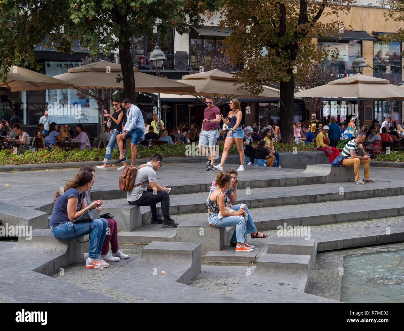 Republic square- Trg republike, Belgrade, Serbia, Europe Stock Photo ...