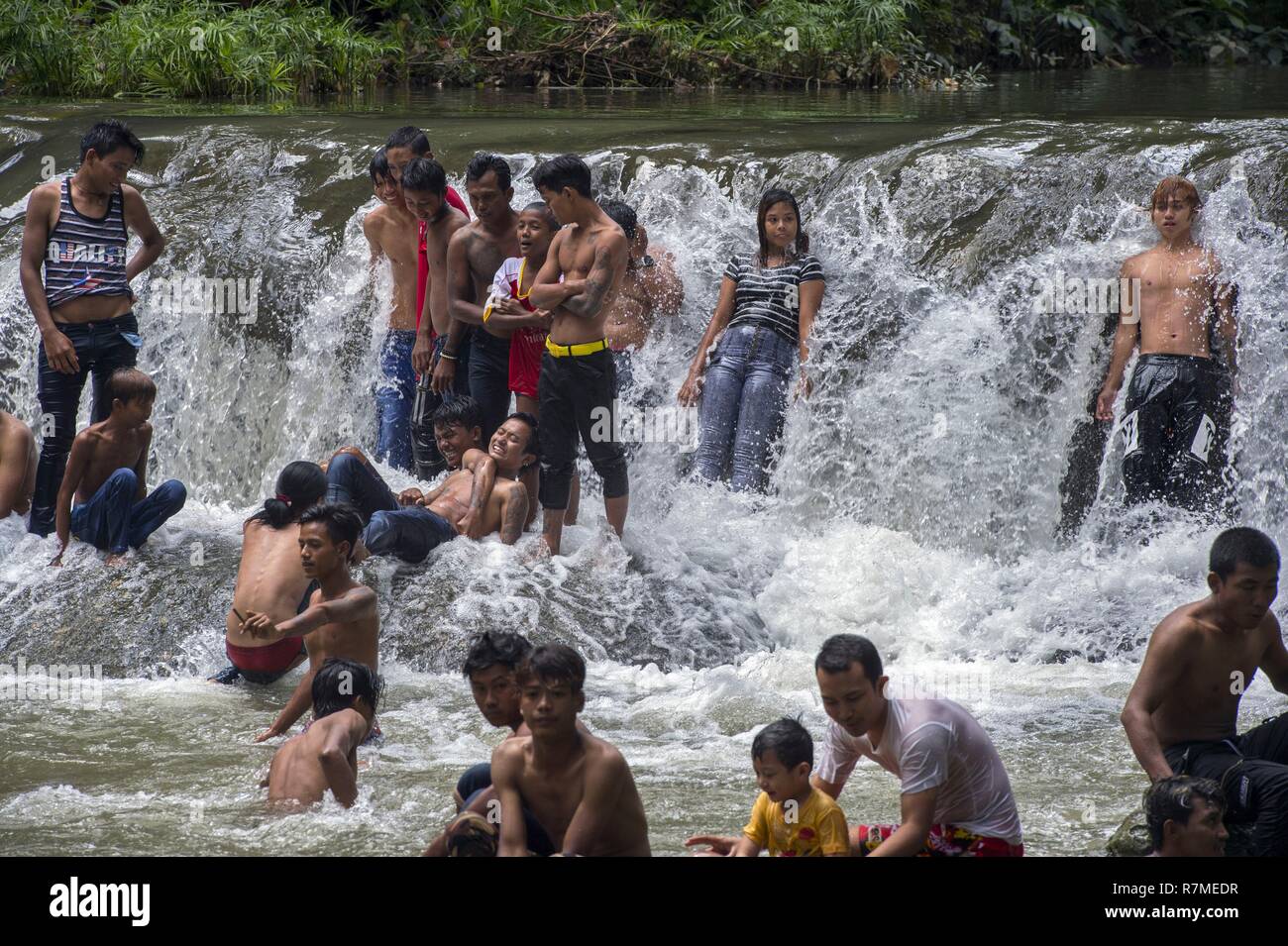 Myanmar, Mandalay Division, Pyin Oo Lwin, a day out at the Be Fall ...