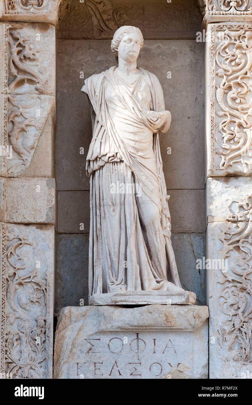 Turkey, Izmir Province, ancient city of Ephesus, listed as World ...