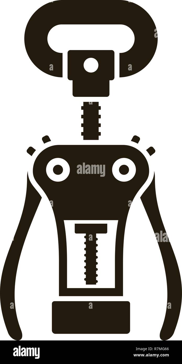 Old bottle opener icon. Simple illustration of old bottle opener vector ...