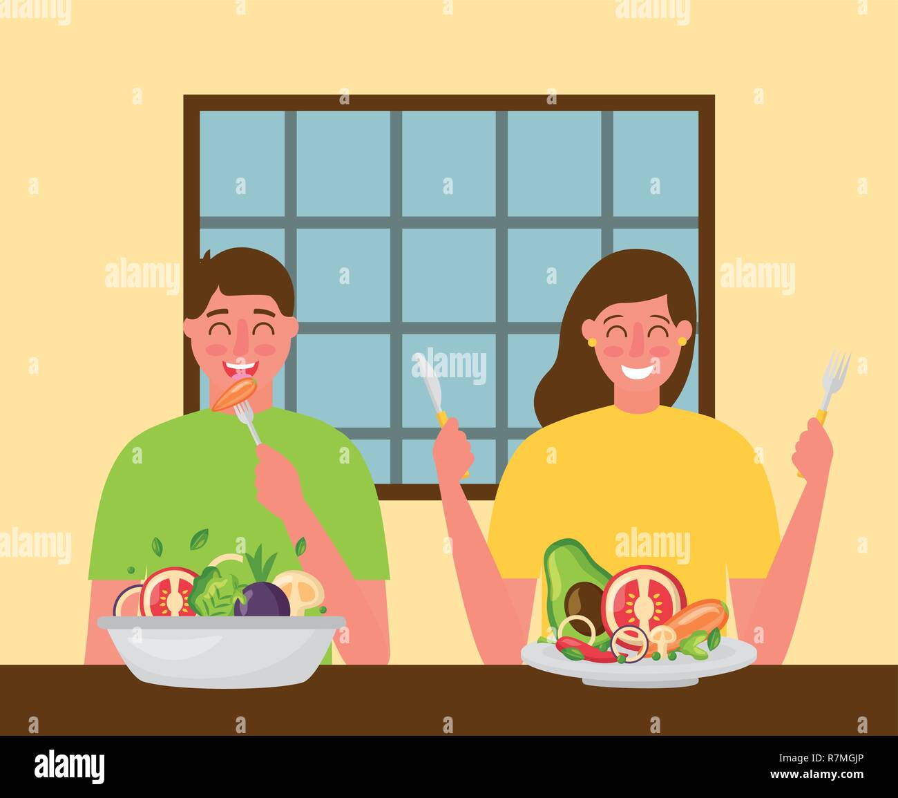 Healthy eating superfood concept Stock Vector Images - Alamy